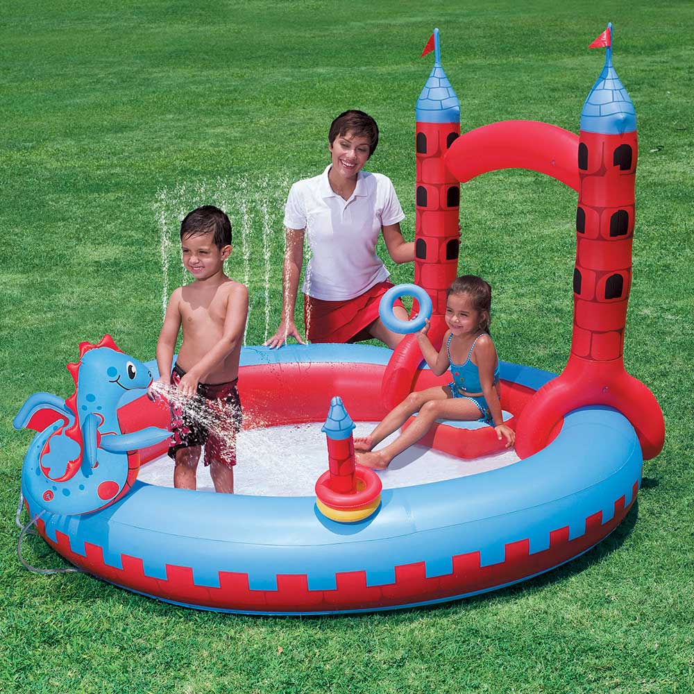 Interactive Castle Inflatable Play Swimming Pool
