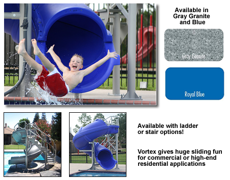 SR Smith Vortex™ 10'7" Spiral Enclosed Commercial Swimming Pool Slide